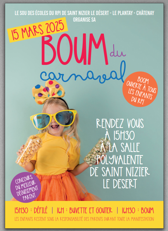 La boom du carnaval - Saint-Nizier-le-Désert